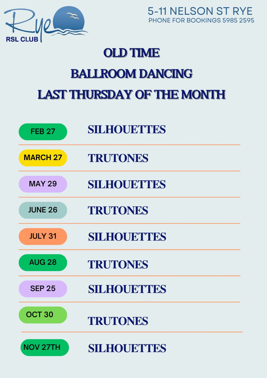 What’s On – Rye District RSL Club Inc.