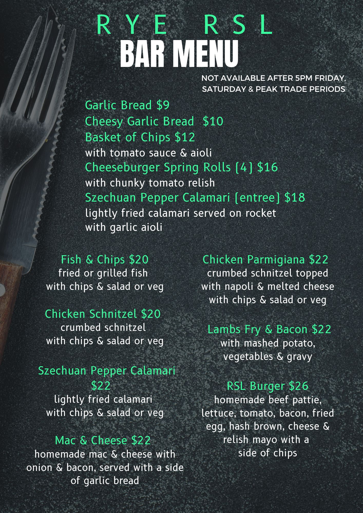 Dining – Rye District RSL Club Inc.