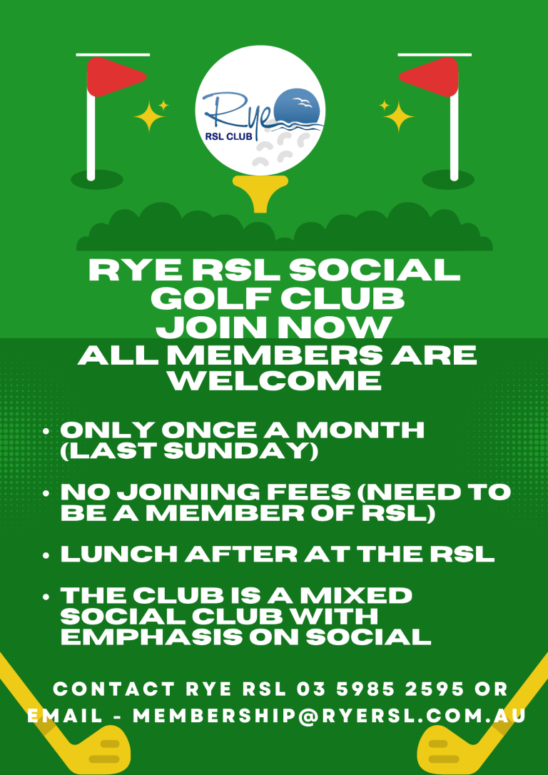 Rye District RSL Club Inc. – Open 9am till late 7 days | New Members ...